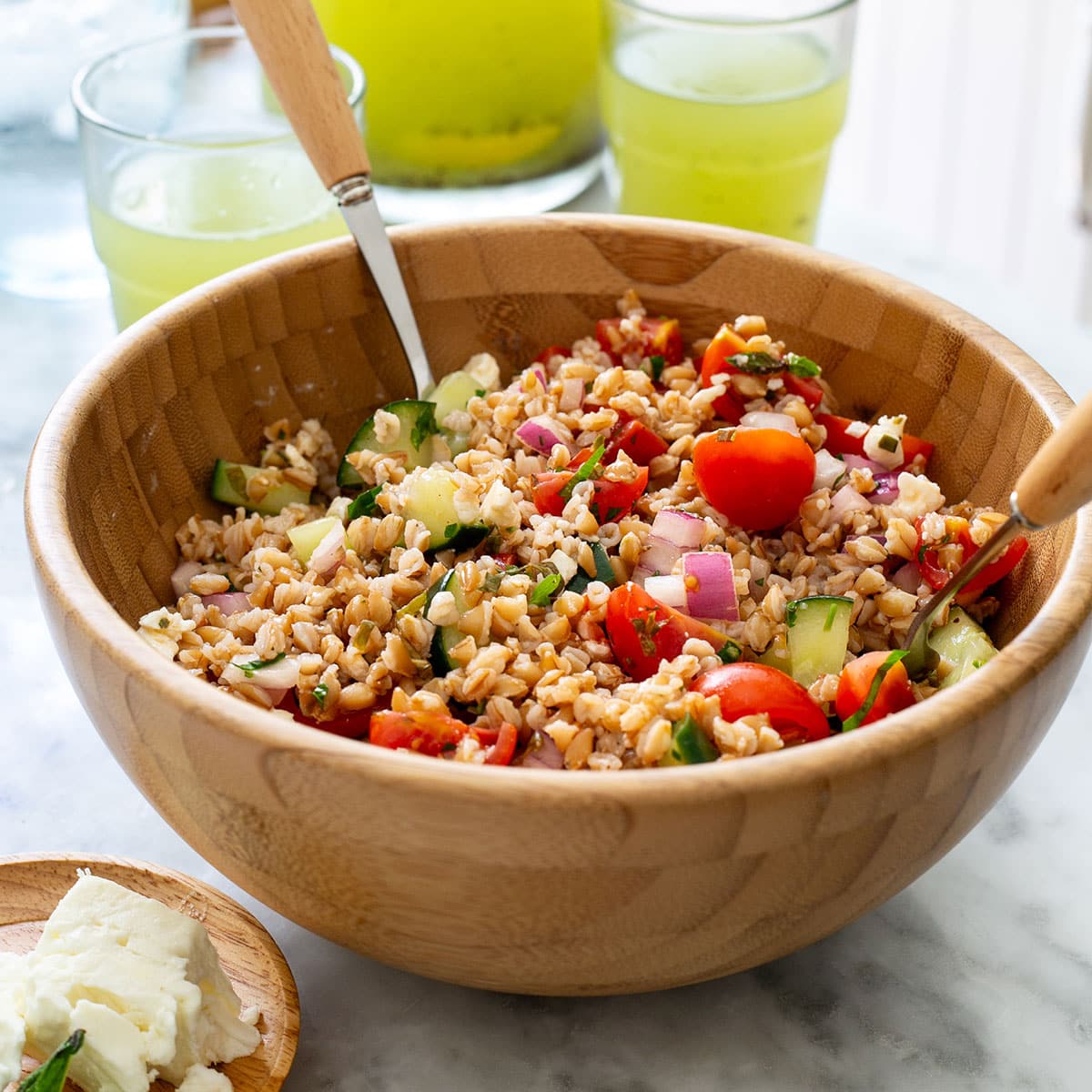 Insalata di Farro With Cherry Tomatoes - Italian Easy Recipes